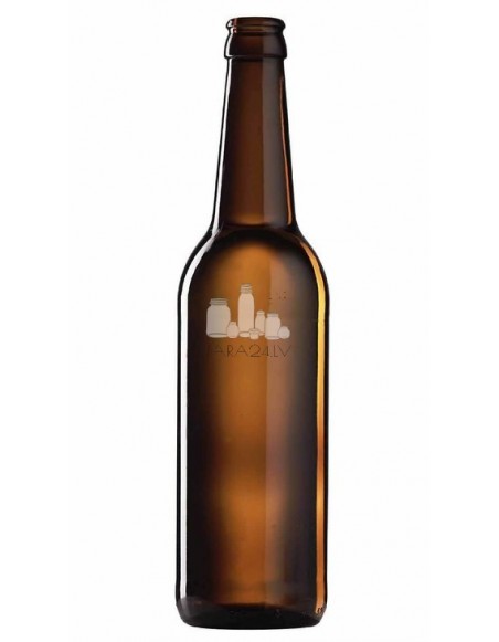 500ml Brūna alus pudele, longneck